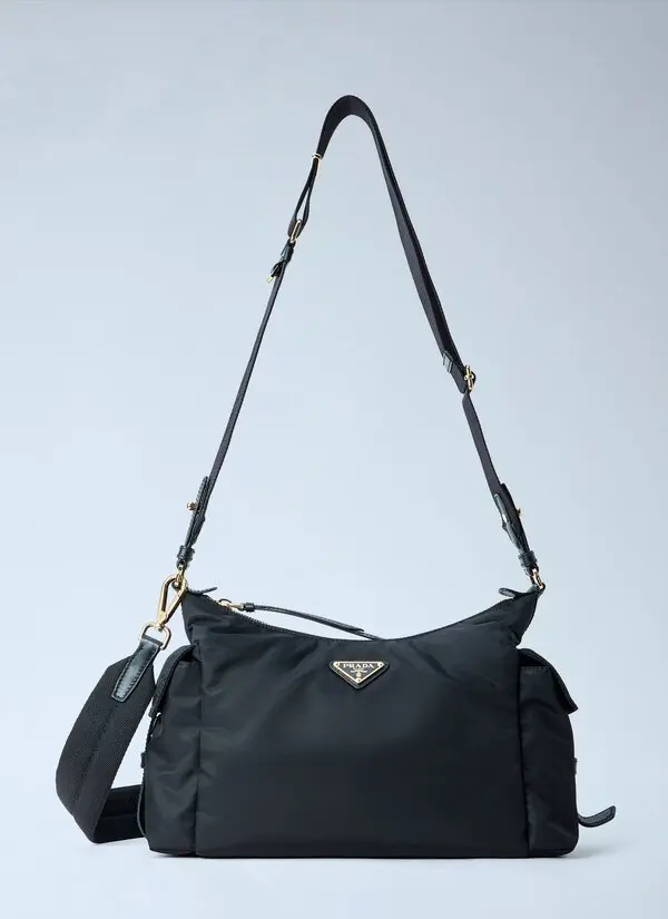 Prada Explore Large Re-nylon And Leather Shoulder Bag