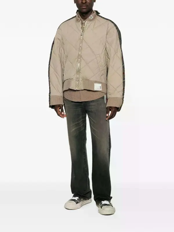 Mihara Yasuhiro Quilted Layered-denim Jacket
