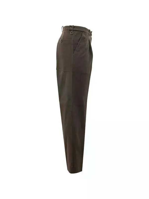 HOSIO Patch-pocket Pleated Trousers
