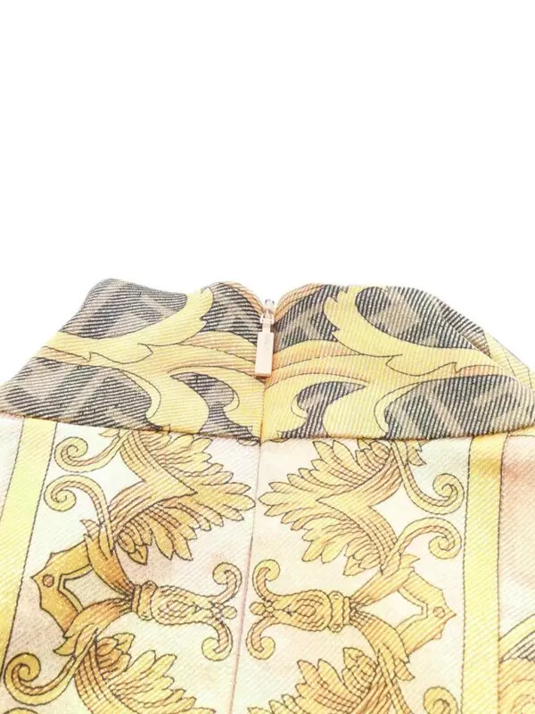 Fendi Fendace Baroque Print Dress