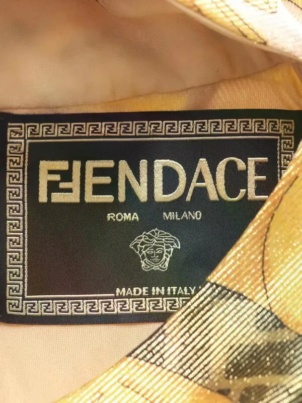Fendi Fendace Baroque Print Dress