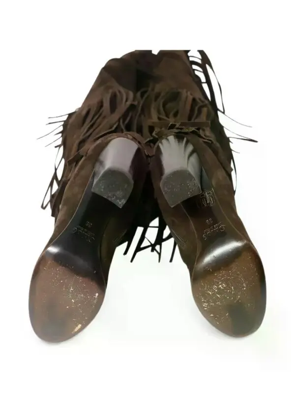 Chloé Fringe-trim Knee-high Boots