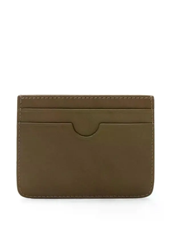 AMI Paris Cowhide Leather Card Holder