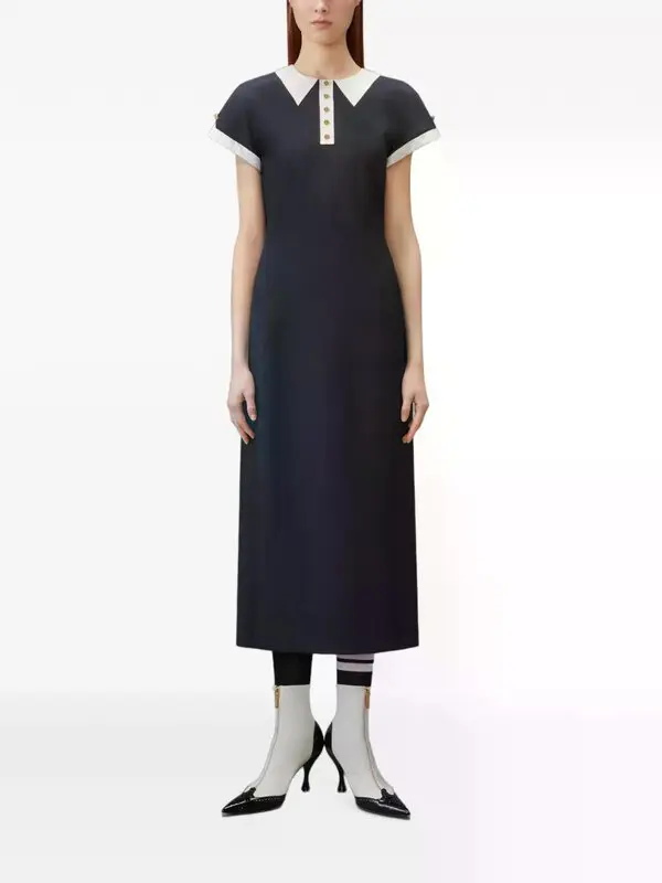 Thom Browne Hopsack Suiting Dress - Blue