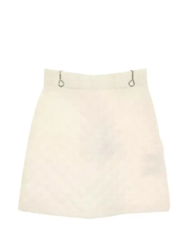 Fendi Silk Quilted Skirt