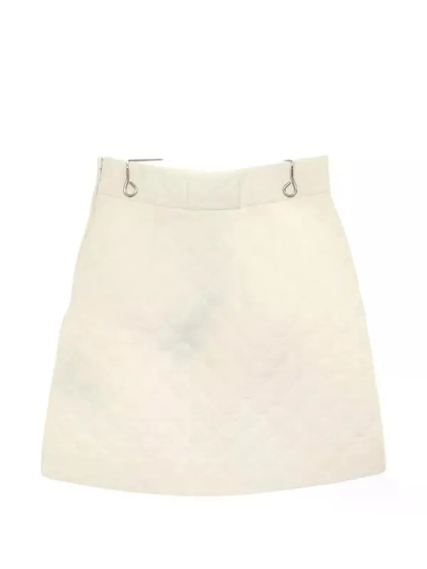 Fendi Silk Quilted Skirt