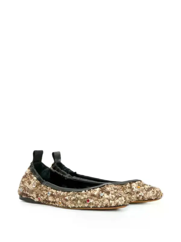 Isabel Marant Étoile Belna Sequin-embellished Ballet Flats