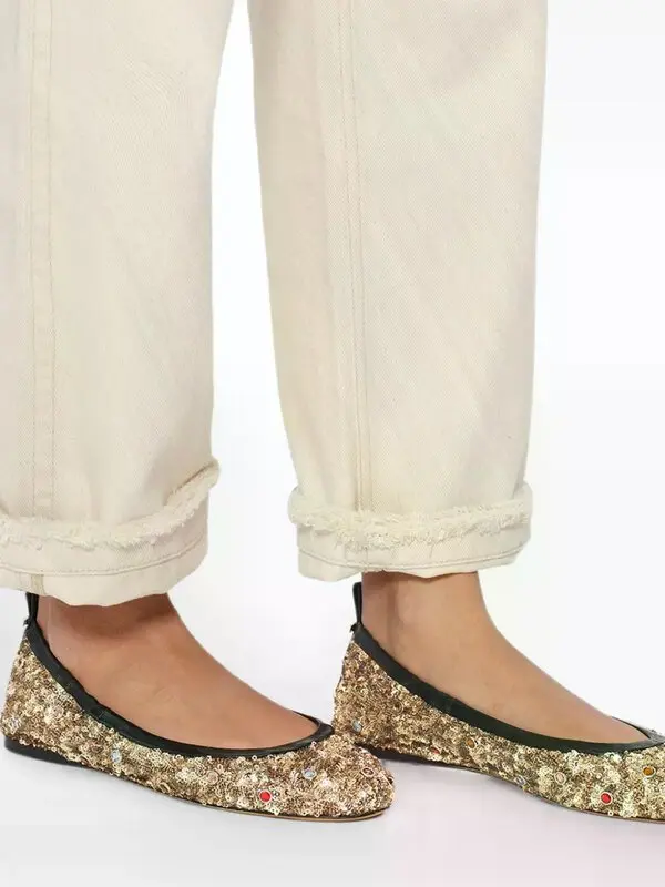 Isabel Marant Étoile Belna Sequin-embellished Ballet Flats