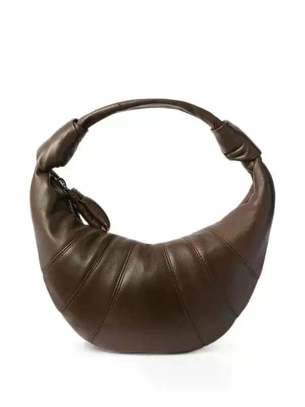 LEMAIRE Mini Fortune Croissant Bag In Leather - Brown