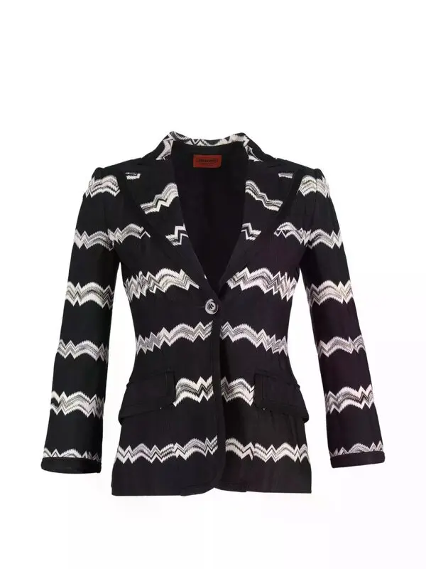 Missoni Zigzag-print Single-breasted Blazer