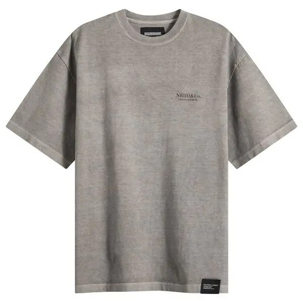 NEIGHBORHOOD Pigment Dyed Logo T-shirt - Gray