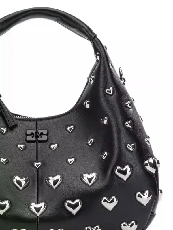 GANNI Heart Studded Tote Bag