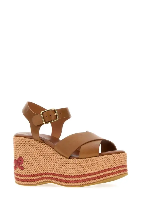 Chloé Camel Leather Ã¨ Sand Wedge