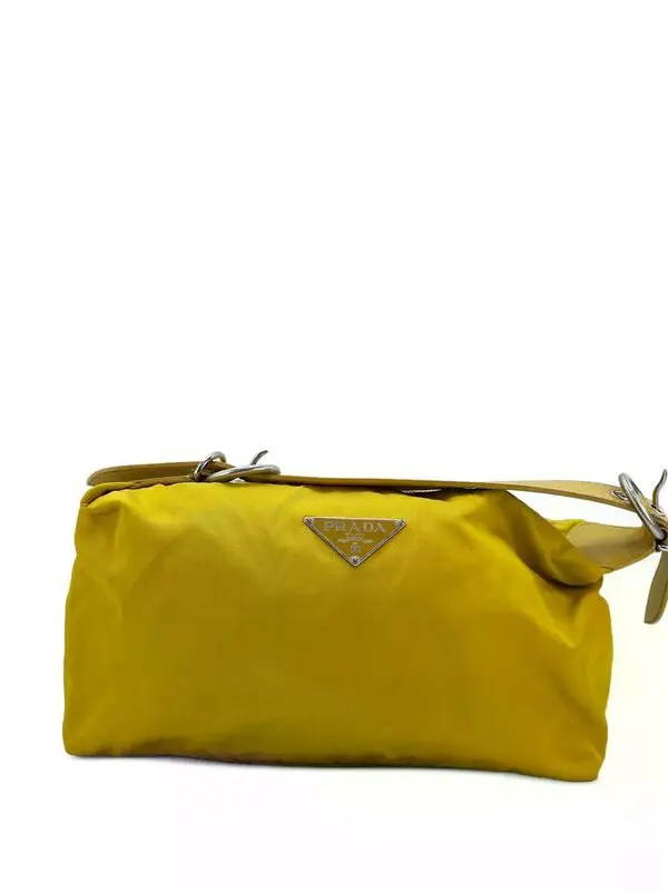 Prada Tessuto Shoulder Bag - Yellow