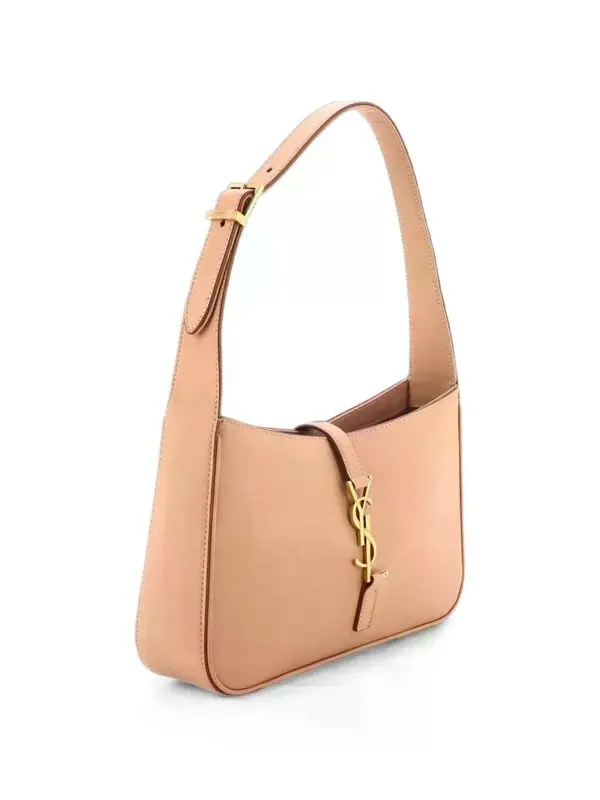 Saint Laurent Le 5 A 7 Leather Small Hobo Bag