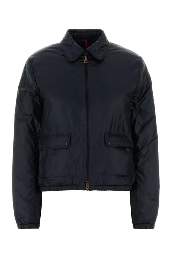 Moncler Navy Nylon Lanset Down Jacket