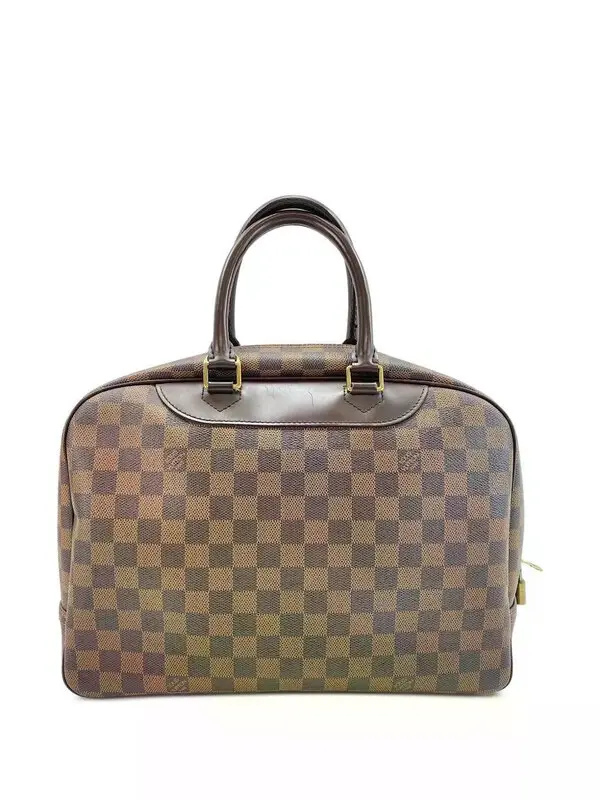 LOUIS VUITTON Damier Ebene Deauville Tote Bag - Brown