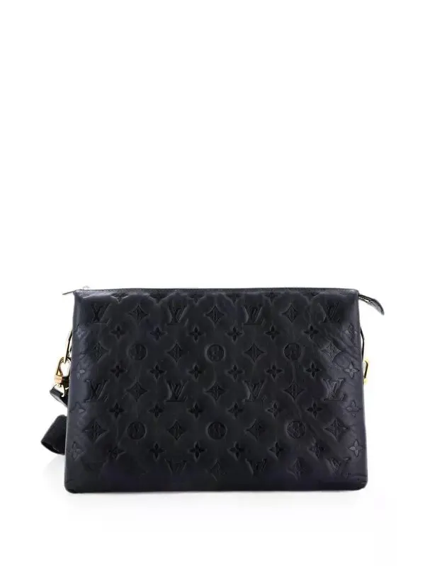 LOUIS VUITTON Coussin Bag Monogram Embossed Lambskin Mm Crossbody Bag