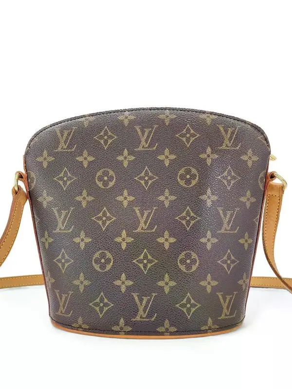 LOUIS VUITTON Monogram Drouot Shoulder Bag - Brown