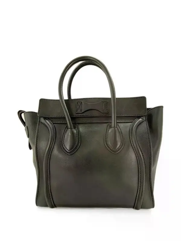 Celine 2010s Luggage Micro Shopper Tote Bag