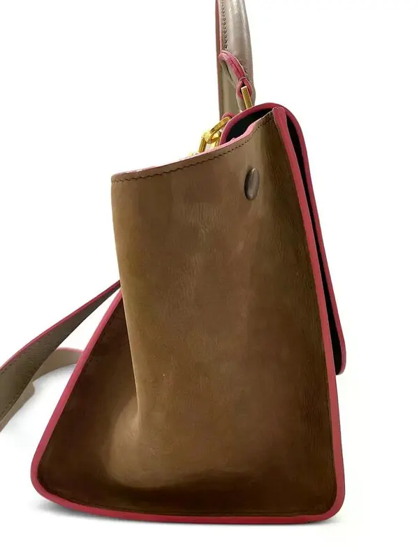 Celine Trapeze Flap Handbag - Brown
