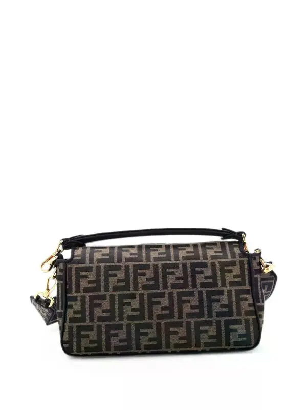 Fendi Baguette Nm Zucca Canvas Medium Shoulder Bag - Brown
