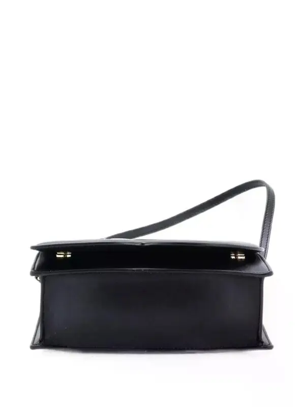 Dolce & Gabbana Dg Logo Flap Leather Shoulder Bag - Black