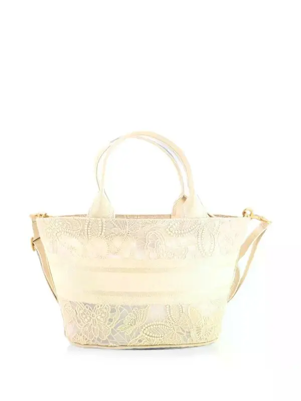Dior Hat Basket Bag Embroidery With Macrame Effect Tote Bag