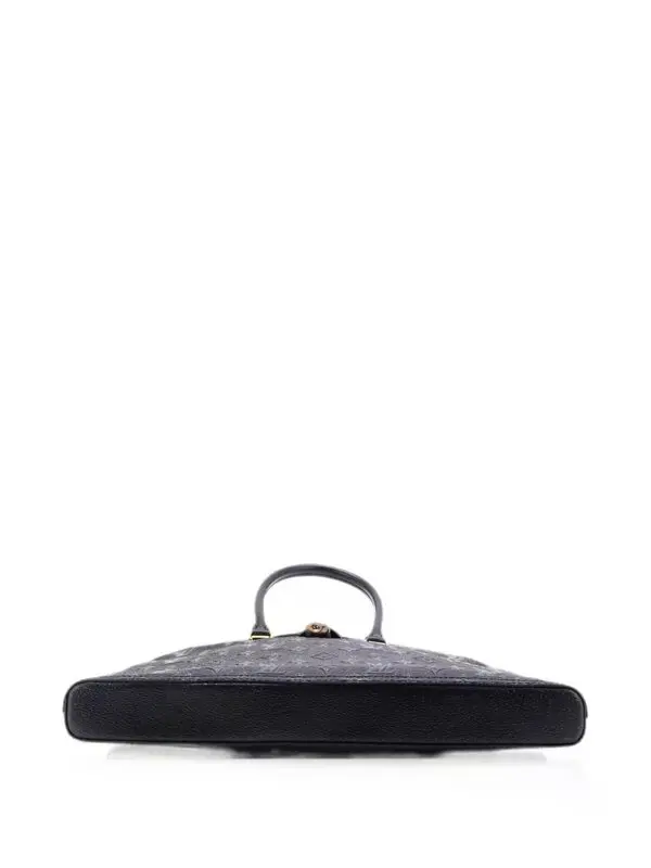 LOUIS VUITTON Embossed Monogram Midnight Canvas Satchel