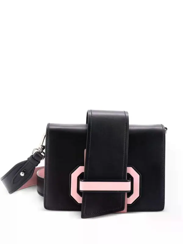 Prada City Calfskin Small Crossbody Bag - Black