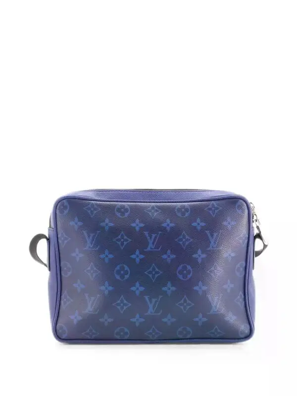 LOUIS VUITTON Monogram Taigarama Outdoor Messenger Bag - Blue