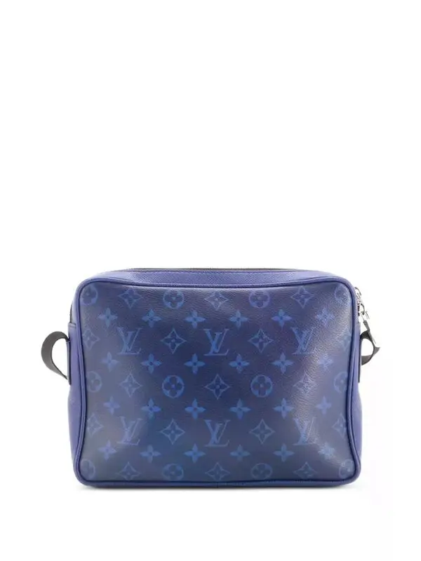 LOUIS VUITTON Monogram Taigarama Outdoor Messenger Bag - Blue