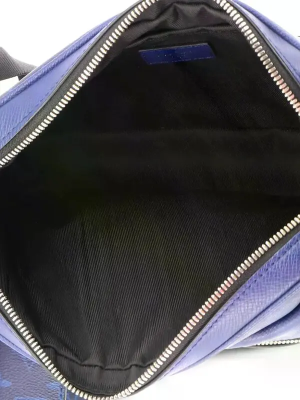 LOUIS VUITTON Monogram Taigarama Outdoor Messenger Bag - Blue