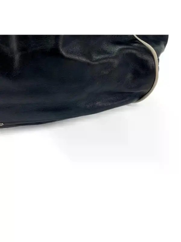 Prada 2000s Buckled Leather Tote Bag