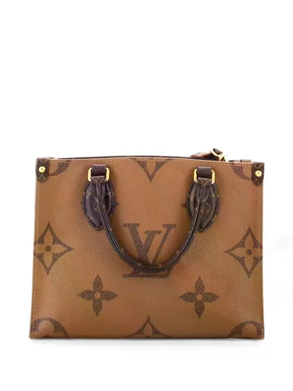 LOUIS VUITTON Onthego Tote Reverse Monogram Giant Pm Shoulder Bag