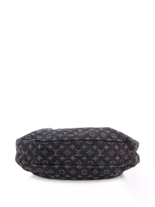 LOUIS VUITTON Denim Pm Hobo Bag - Black