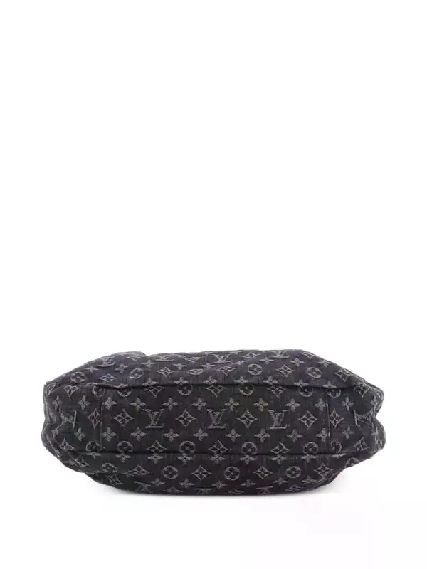 LOUIS VUITTON Denim Pm Hobo Bag - Black
