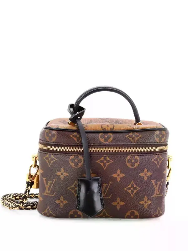 LOUIS VUITTON Vanity Handbag Reverse Monogram Canvas Pm Satchel