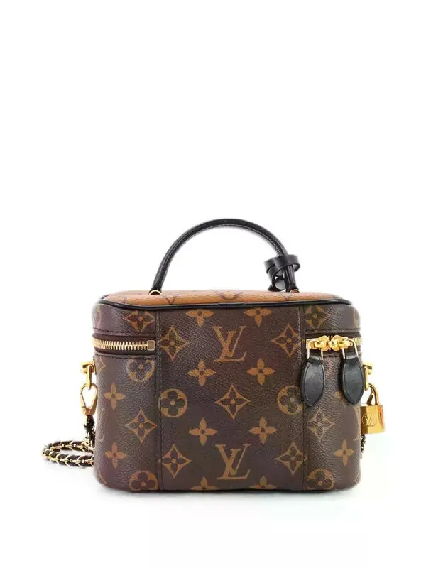 LOUIS VUITTON Vanity Handbag Reverse Monogram Canvas Pm Satchel