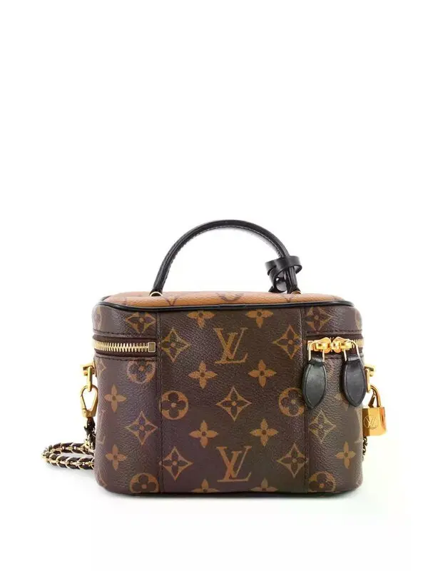 LOUIS VUITTON Reverse Monogram Canvas Pm Satchel - Brown