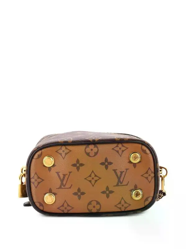 LOUIS VUITTON Reverse Monogram Canvas Pm Satchel - Brown