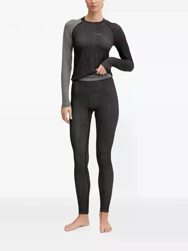 VIKING Ribbed-knit Raglan-sleeve Base Layer Top