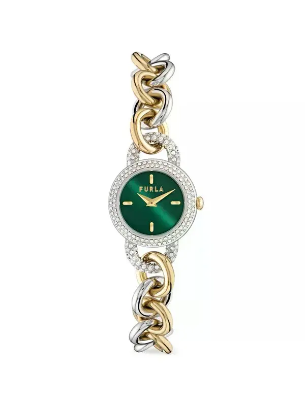 Furla Crystal 34mm Watch - Green
