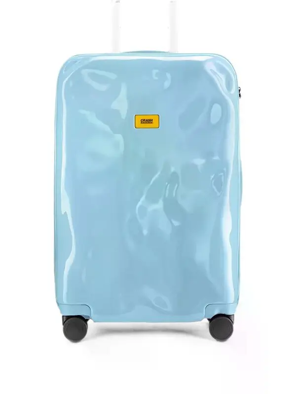 CRASH BAGGAGE Medium Icon Dented-effect Suitcase - Blue
