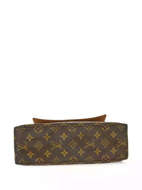 LOUIS VUITTON Monogram Canvas Mini Looping Top Handle Bag - Brown