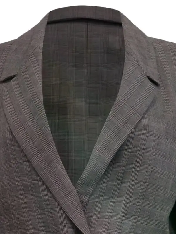 ANINE BING 2020s Madeleine Checked Blazer