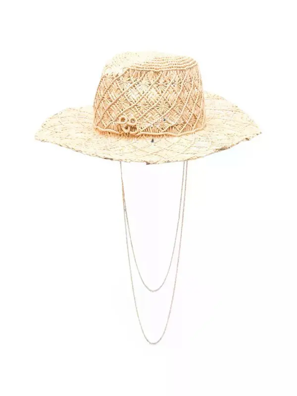 Ruslan Baginskiy Woven-straw Sun Hat - Neutrals