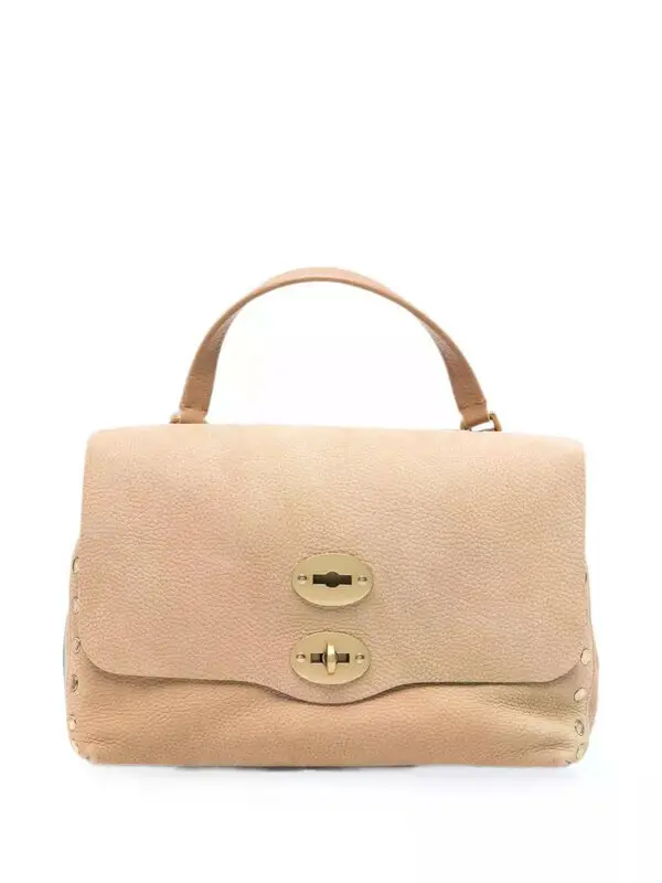 ZANELLATO Postina Jones Stud-embellished Leather Tote Bag - Neutrals