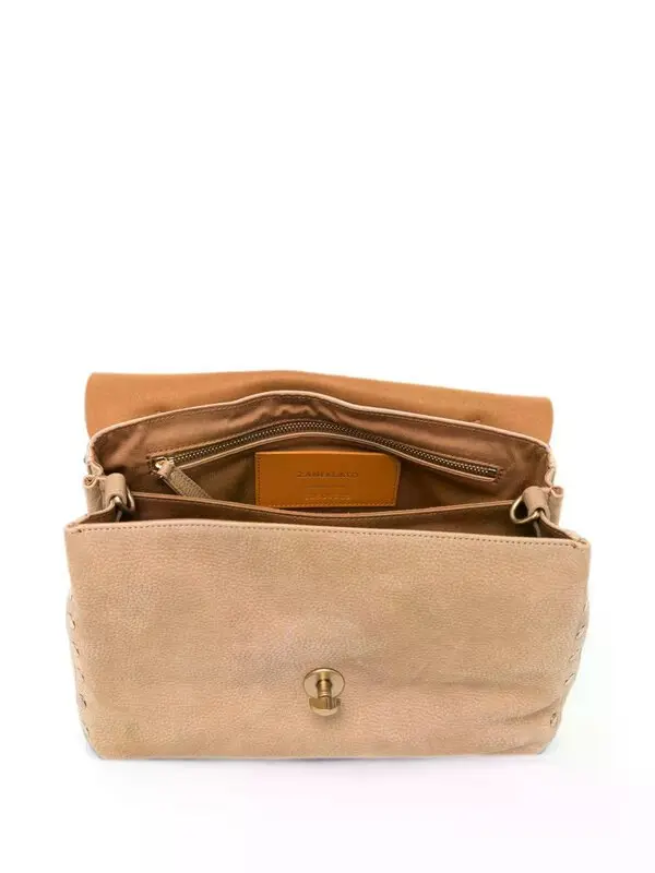 ZANELLATO Postina Jones Grained-leather Tote Bag - Neutrals