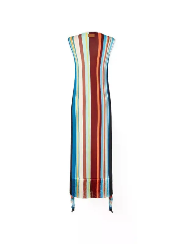 Fendi Multicolour Striped Viscose-yarn Dress
